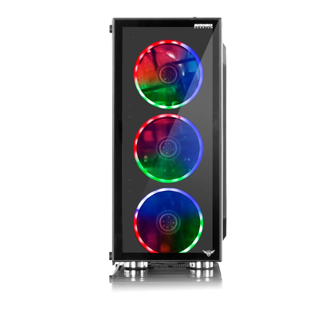 Case Micronics Quantum (MIC C808) Negro | S/Fuente | 1 Panel de Vidrio ...