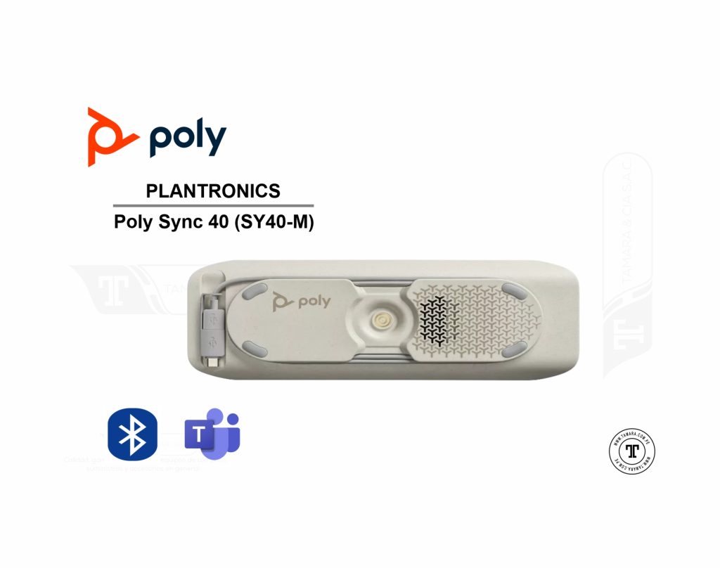 Altavoz Plantronics Poly Sync 40 | Microsoft Teams (SY40-M) - TAMARA & CIA S.A.C.